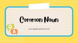 What is a Common Noun? Definition, Examples & Usage